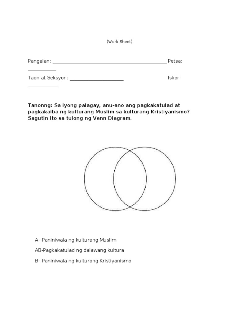 Worksheets | PDF