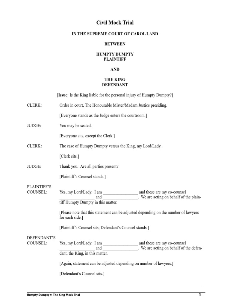 Civil Script 2 | PDF | Courtroom | Negligence