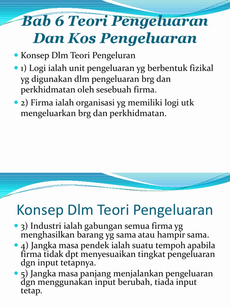 Bab 6 Teori Kos Lengkap | PDF