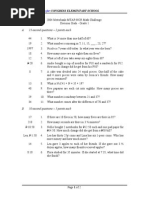 Grade 1 MTAP Math Challenge Questions and Reviewer | PDF | Teaching ...