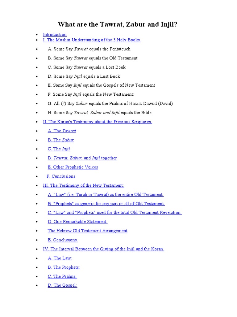 What Are The Tawrat | PDF | Ketuvim | Old Testament