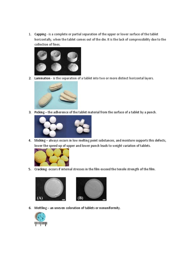 Tablet Defects | PDF