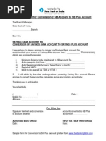 Salary Account Conversion Form | PDF | Banks | Salary