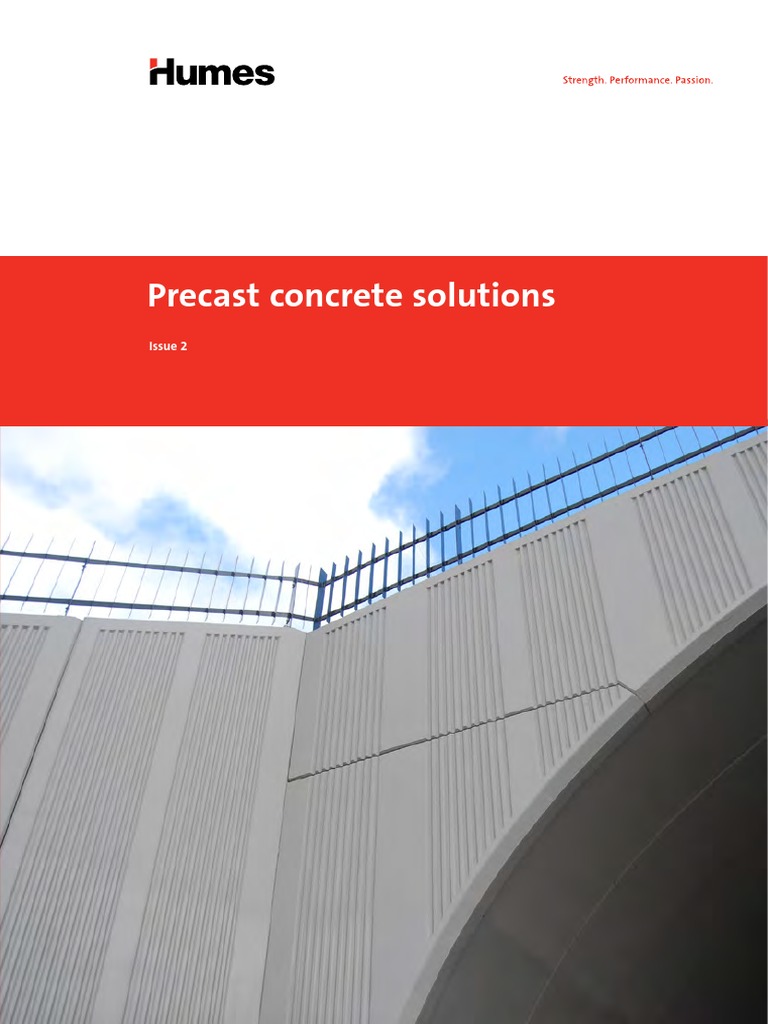 Precast Concrete Solutions Humes | PDF | Precast Concrete | Sanitary Sewer