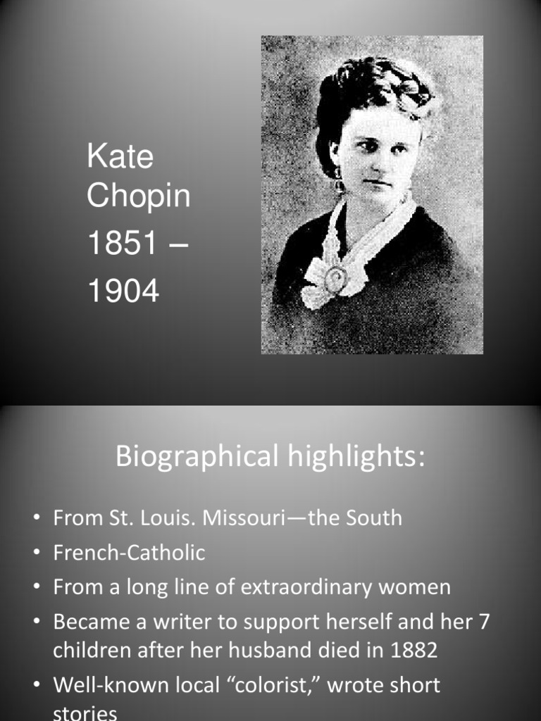 Kate Chopin: Life and Legacy | PDF | Social Science | Travel
