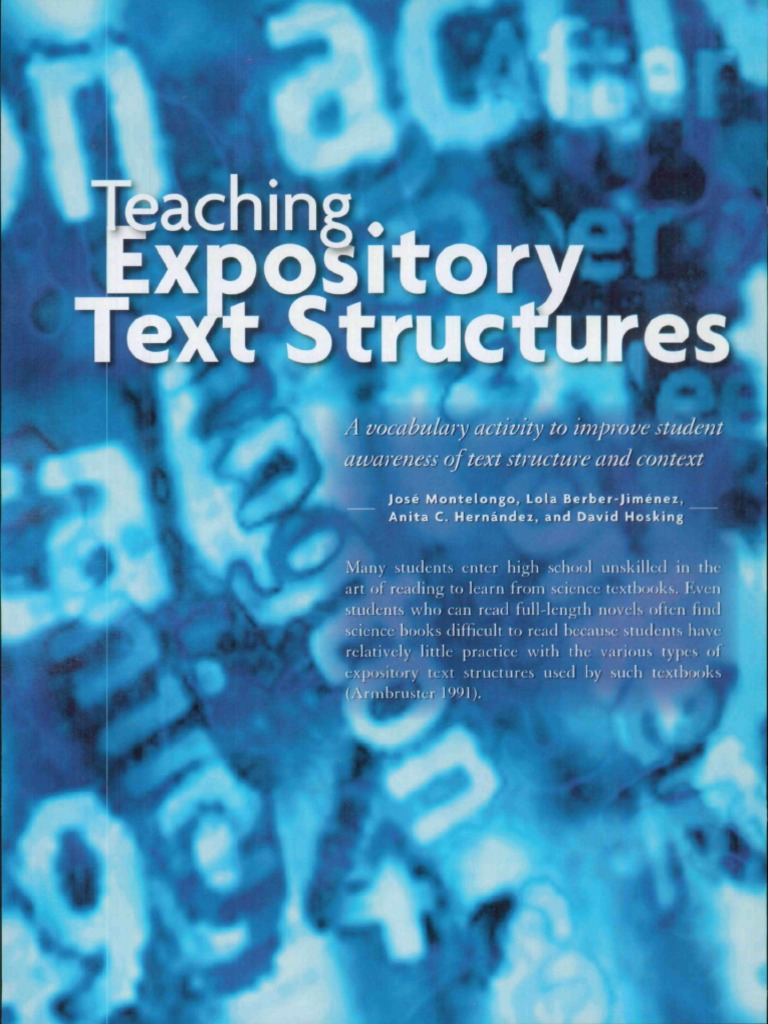Expository Text Structure | PDF | Reading (Process) | Reading Comprehension