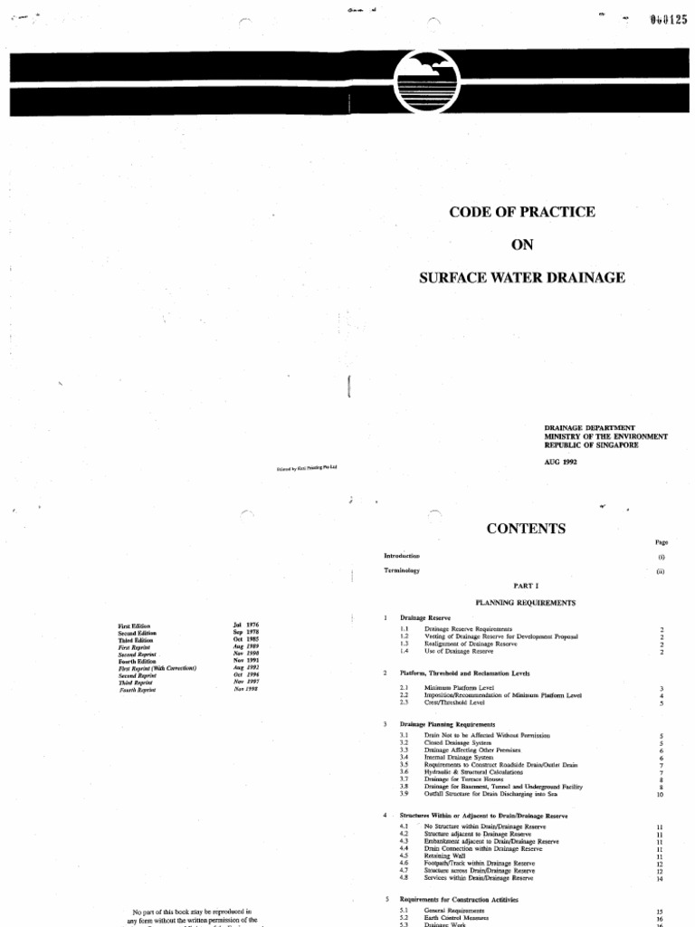 CP On Surface Water Drainage | PDF