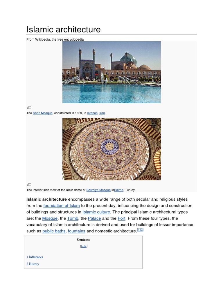 Islamic Architecture | Mosque | Architectural Design