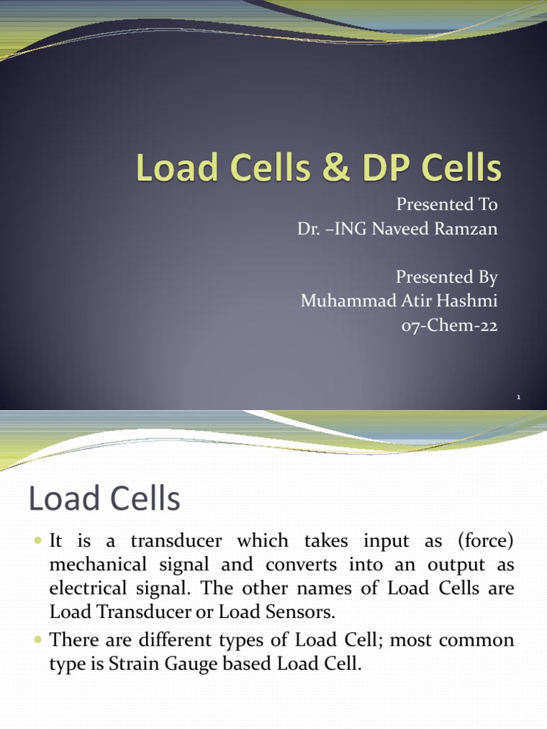 Load Cells: Types, Advantages, and Applications | PDF | Science ...