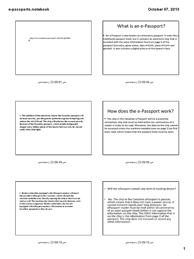 Canadian ePassport Security Guide | PDF