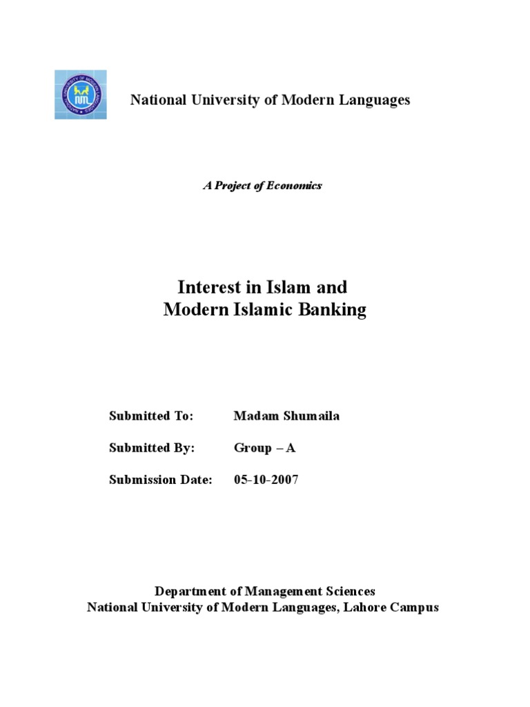 Interest in Islam and Modern Islamic Banking | PDF | Interest | Islamic ...