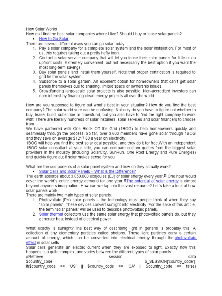 How Solar Works | Download Free PDF | Thin Film Solar Cell | Photovoltaics