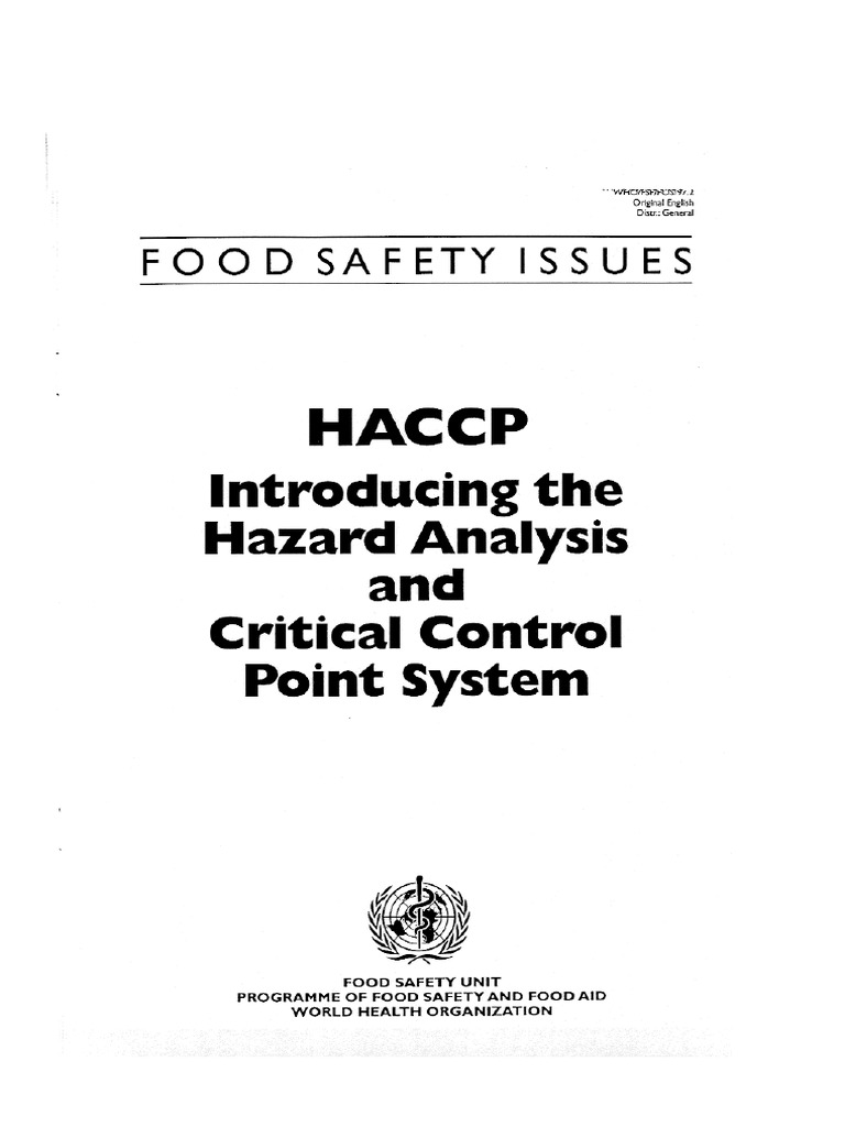 HACCP | PDF | Hazard Analysis And Critical Control Points | Food Safety