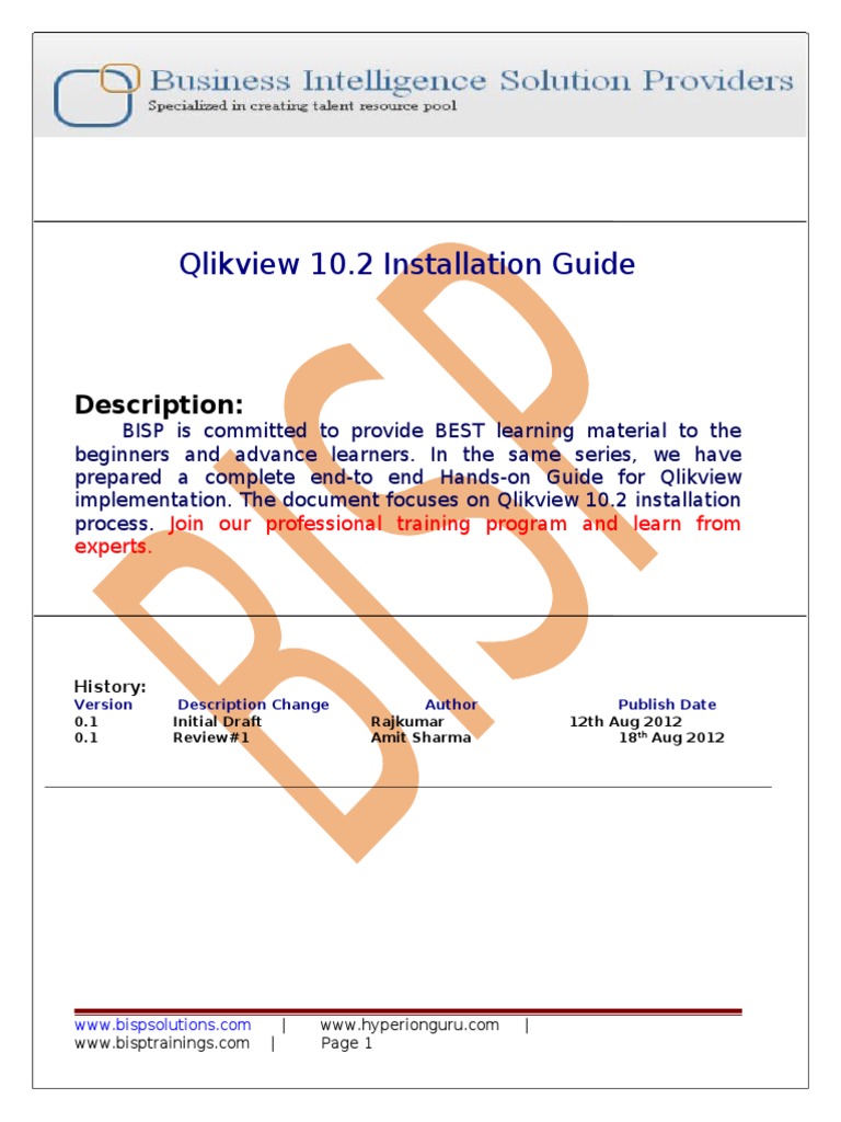 QlikView Installation Guide | PDF | Microsoft Windows | 64 Bit Computing