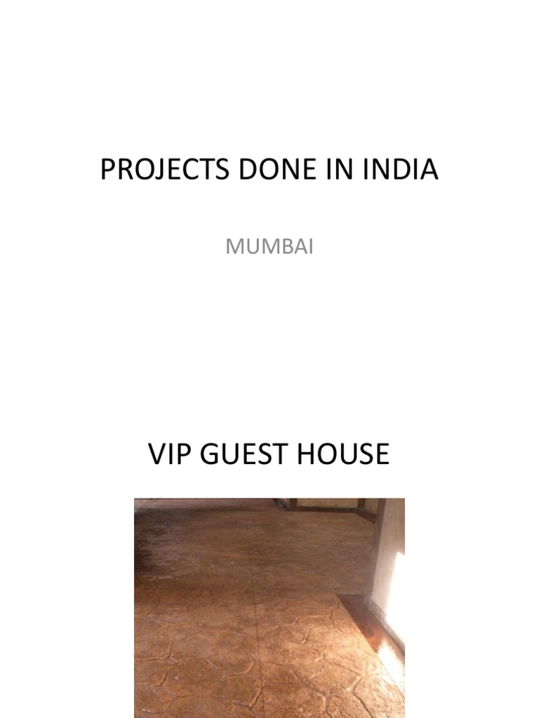 Projects Completed Across India | PDF