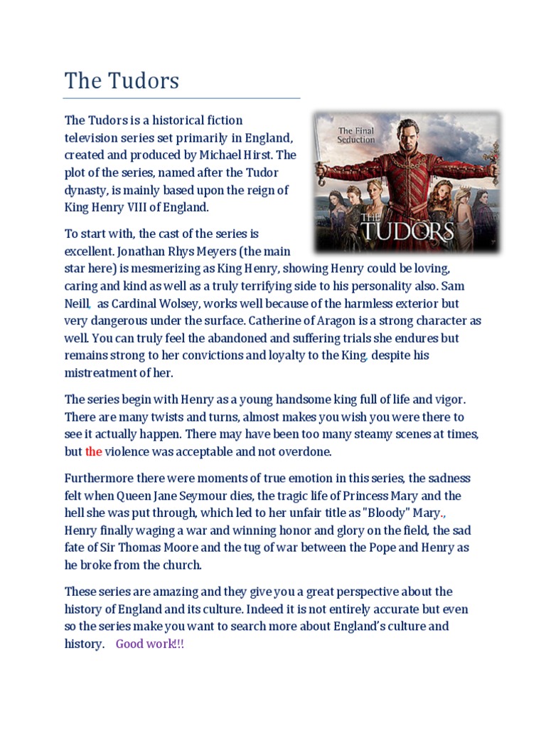 The Tudors: Good Work!!! | PDF