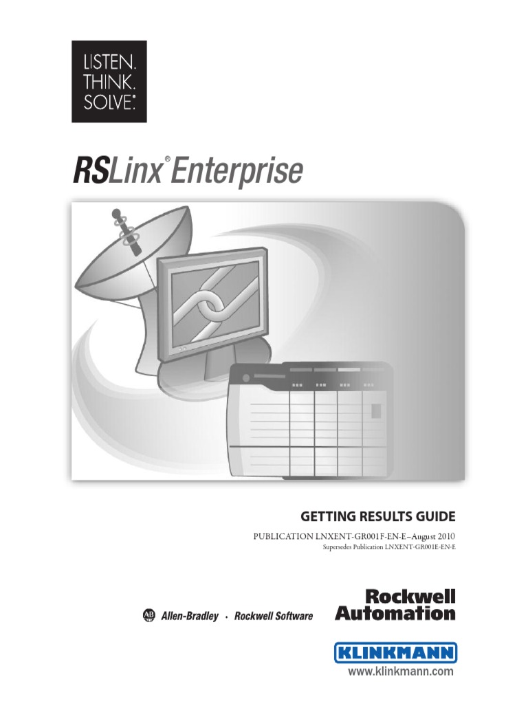 Rockwell Software RSLinx Enterprise en 0811 | Windows Xp | Windows Vista