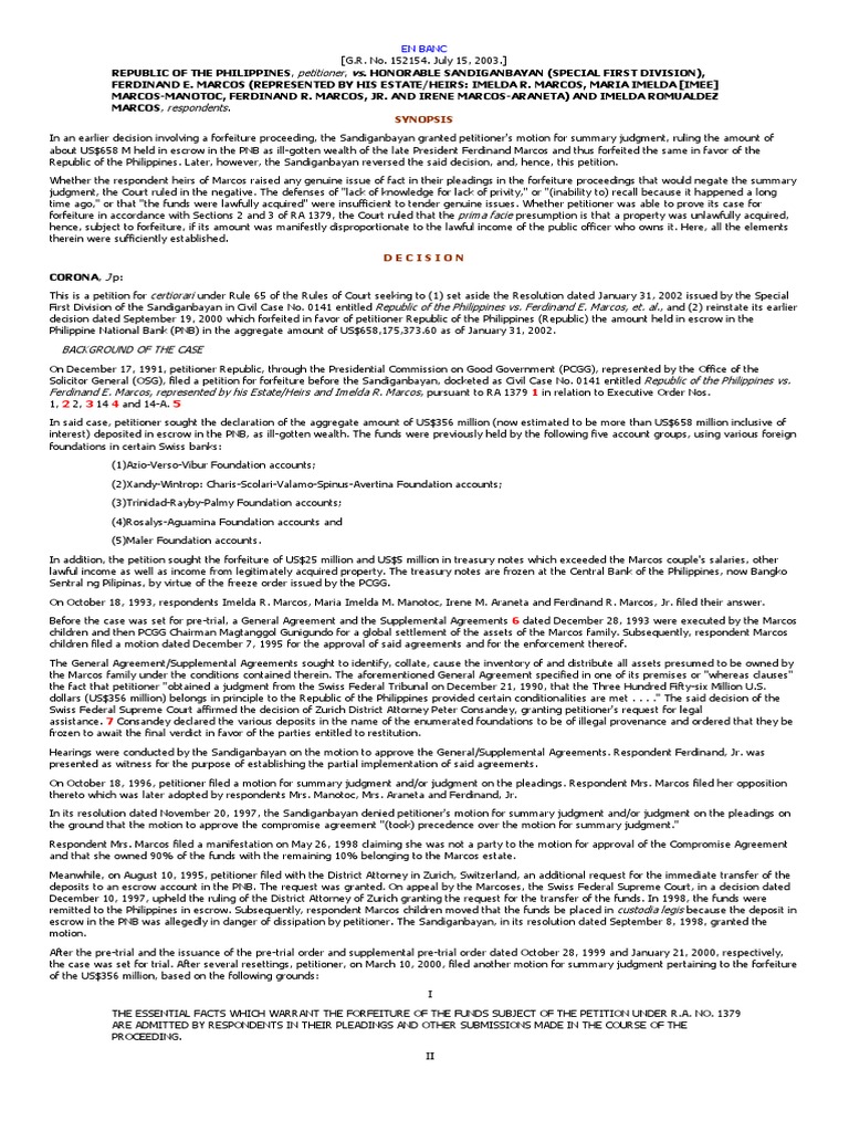 Executive Cases | PDF | Summary Judgment | Judgment (Law)