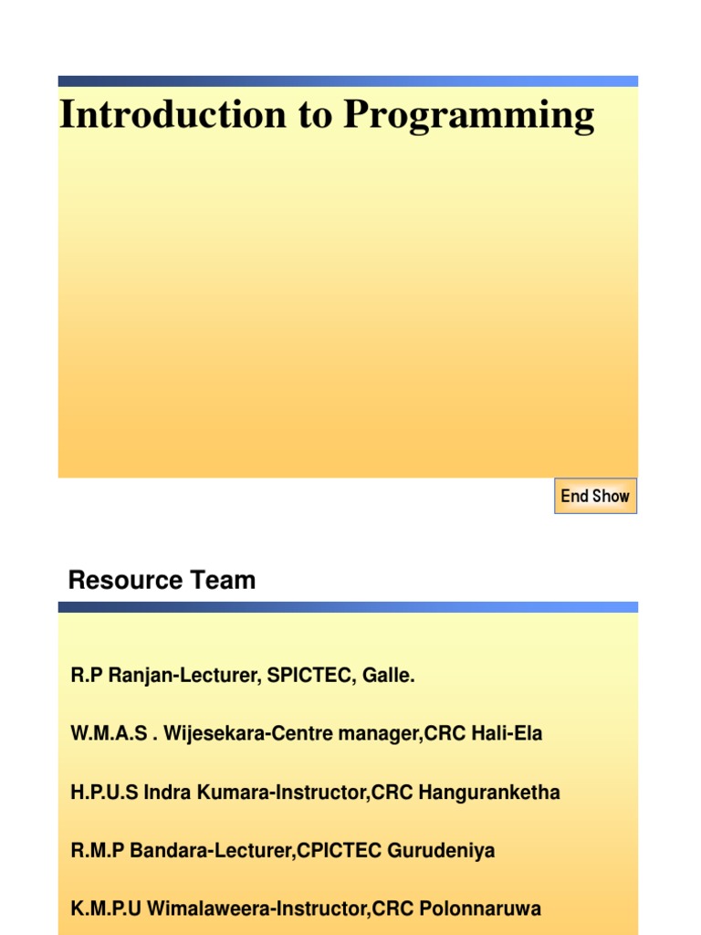 Introduction To Programming Pdf Assembly Language Computer Program 