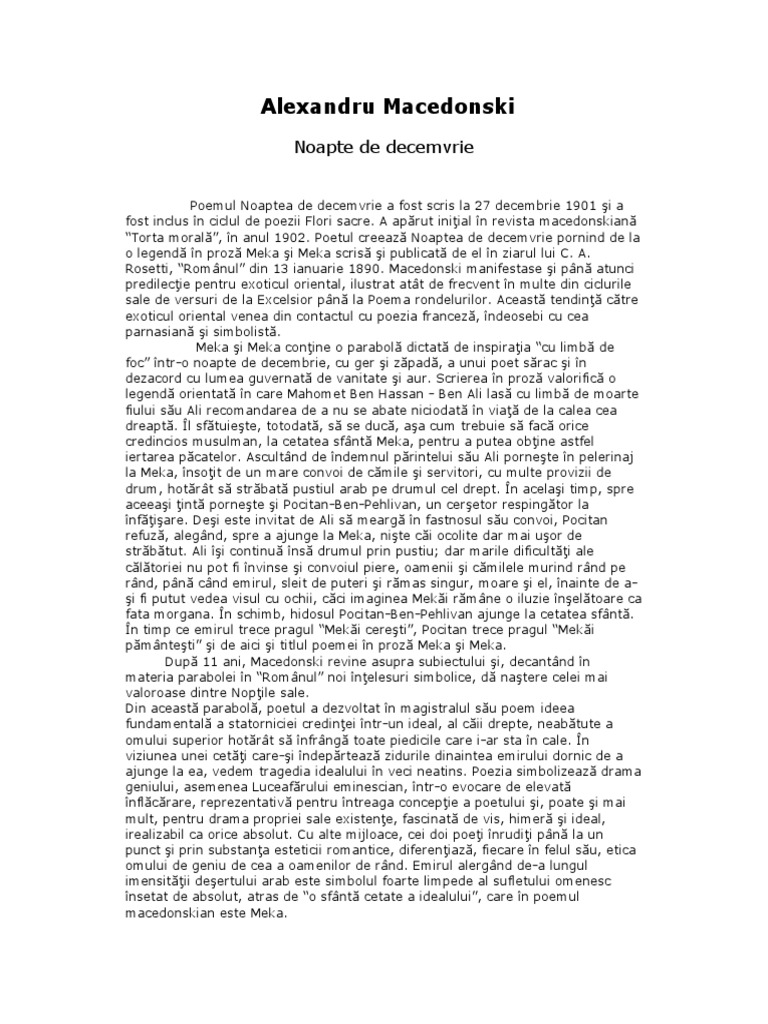 Alexandru Macedonski: Noapte de decemvrie