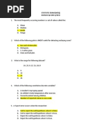Statistics Test Questions With Answer Key | PDF | Statistics ...