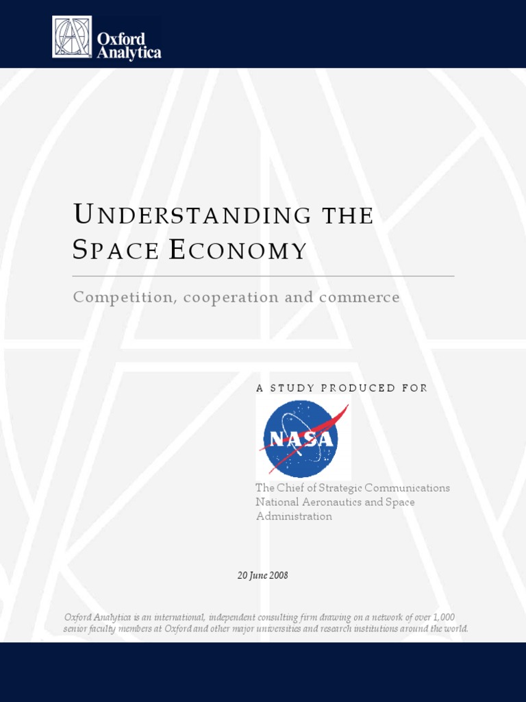 Understanding The Space Economy | PDF | Satellite | Market (Economics)