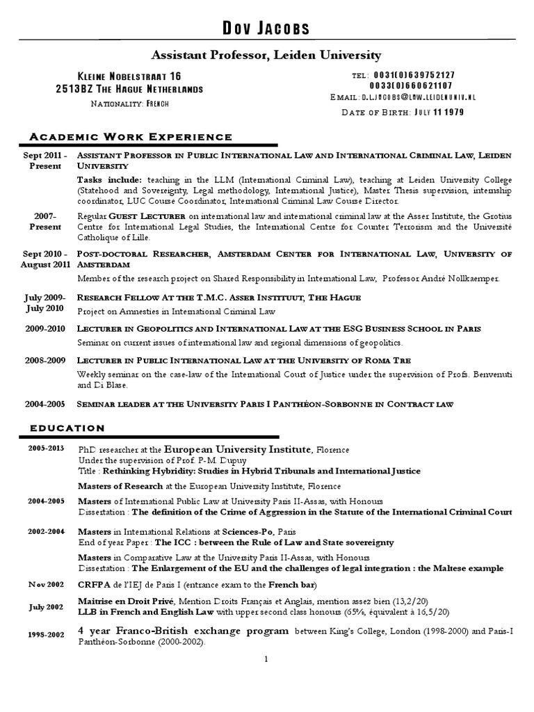 CV Dov Jacobs September 2013 PDF | PDF | International Criminal Court ...