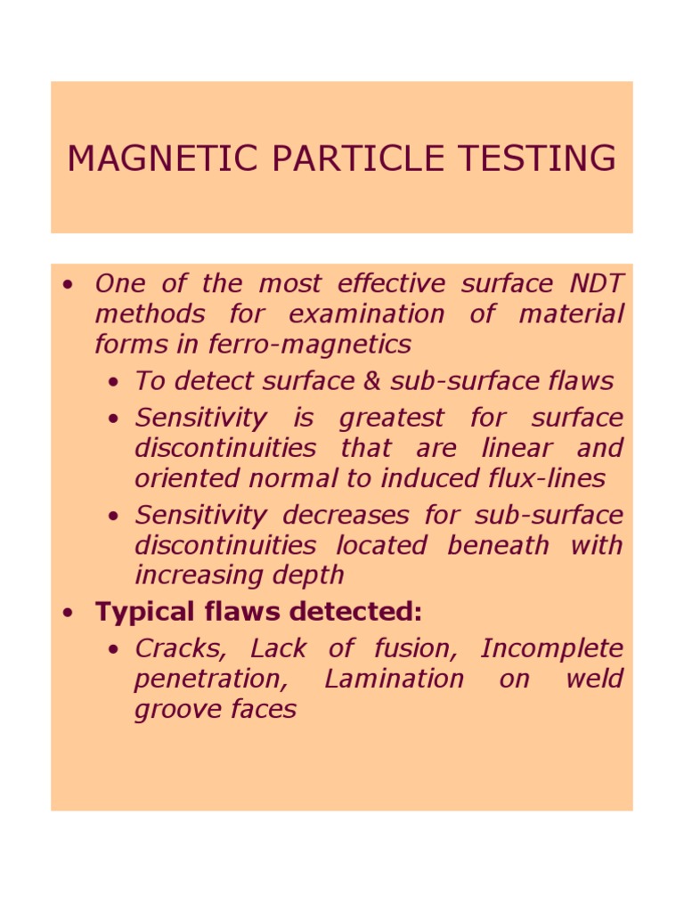 Magnetic Particle Testing: - One of The Most Effective Surface NDT ...