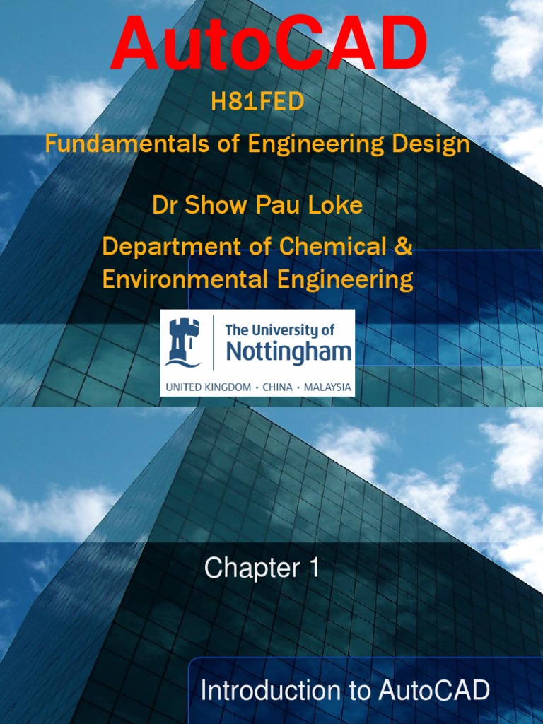Introduction To AutoCAD | PDF | Auto Cad | 2 D Computer Graphics