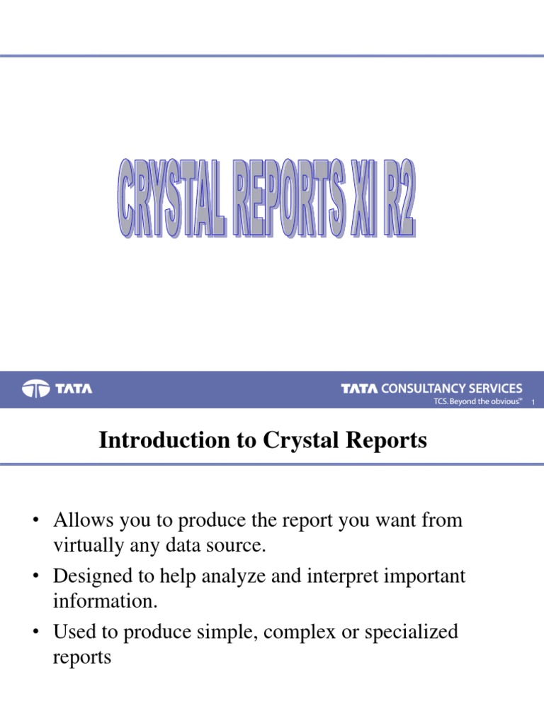 Crystal Reports in SAP Business Objects | PDF | Databases | Microsoft Excel