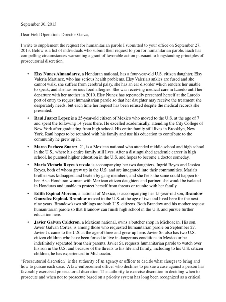 Humanitarian Parole Requests Overview | PDF | Criminal Justice | Crime ...