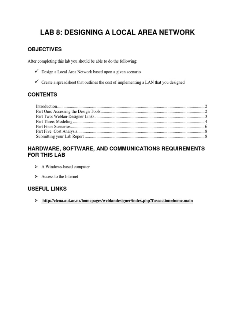 LAN Design Lab for Students | PDF | Local Area Network | Internet Explorer