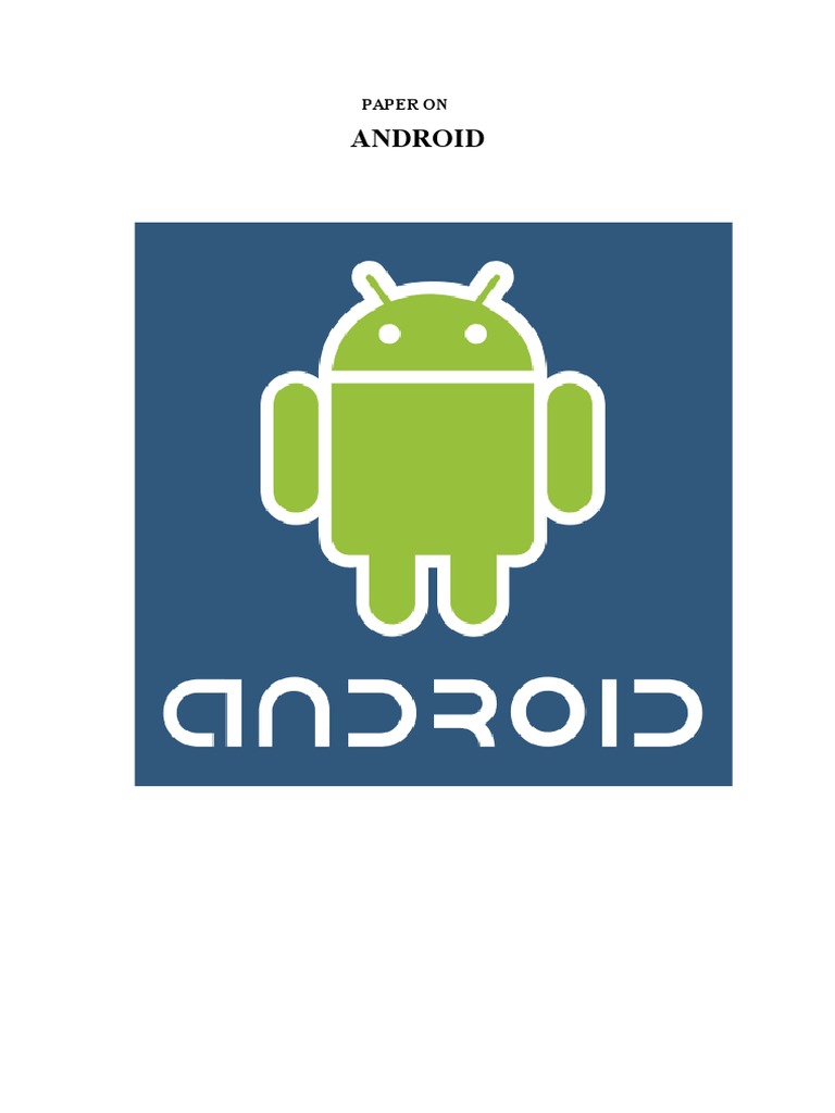 Android: Paper On | Download Free PDF | Android (Operating System) | Databases