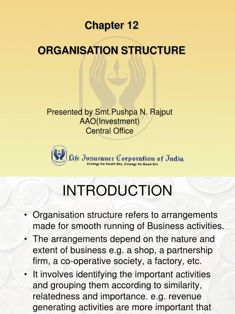 LIC Organizational Structure Overview | PDF | Actuary | Actuarial Science