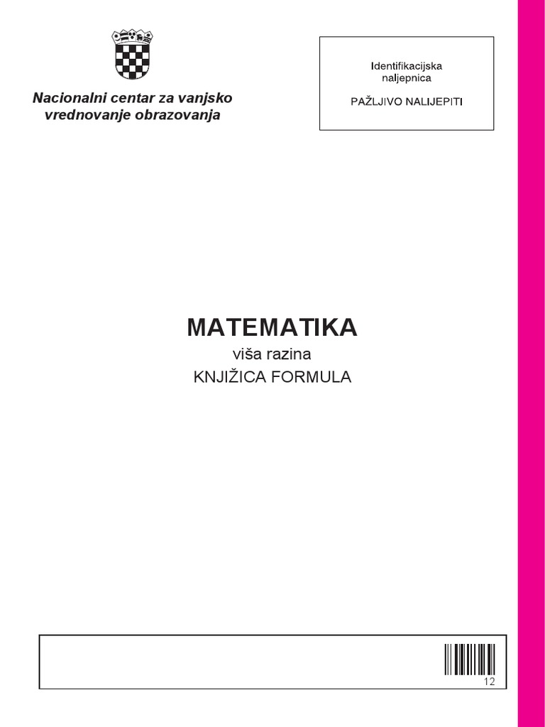 Matematika Formule | PDF