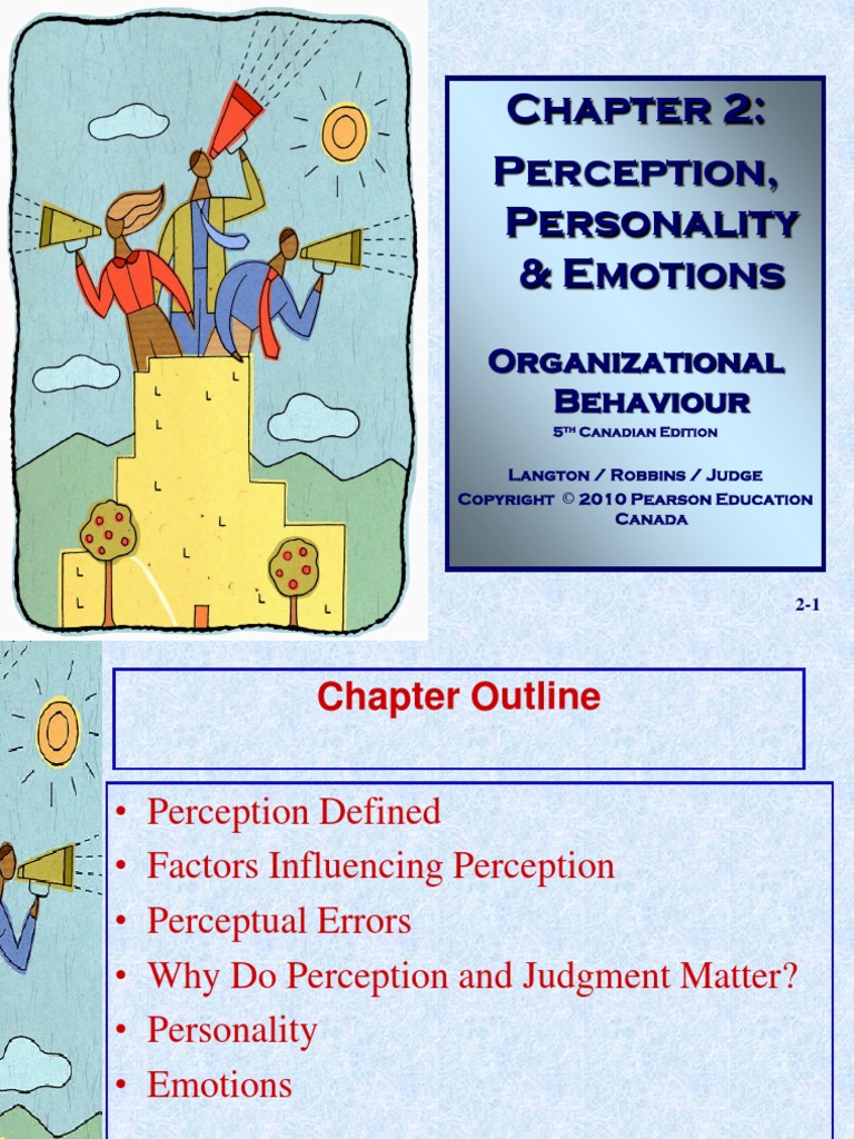 Perception Robbins and Judge PDF | PDF | Perception | Narcissism