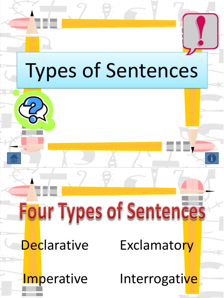 Interrogative Imperative and Declarative Sentences | PDF