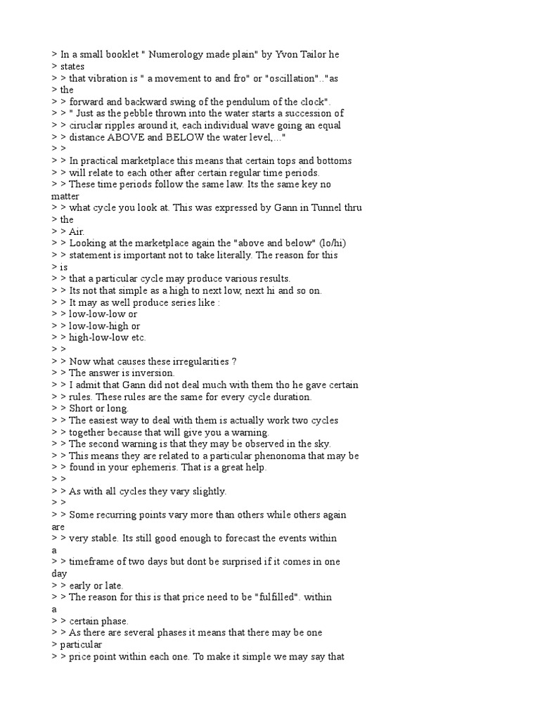 Gann Thoughts 2 | PDF | Planets | Planetary Science