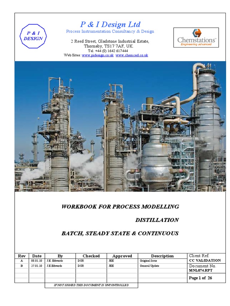 ChemCAD Process Modelling | Distillation | Chemical Process Engineering
