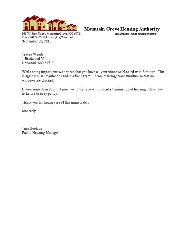 HUD Compliance Warning for Housing Inspection | PDF