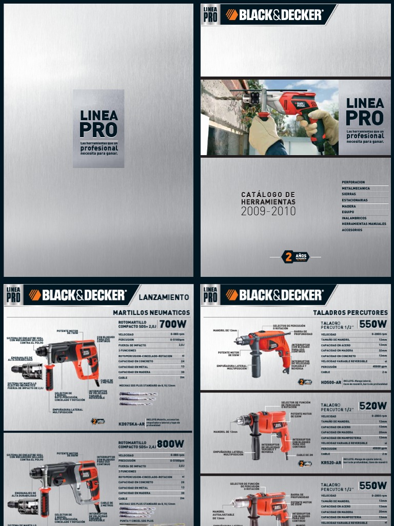 Catalogo Black&Decker | PDF | Perforar | Engranaje