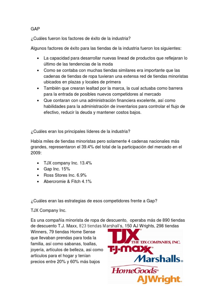 Gap | PDF | Gap Inc. | Marketing