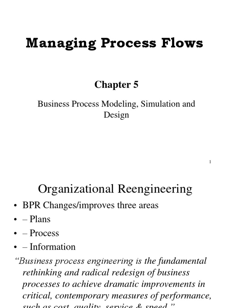 BPR Managing Process Flows | PDF | Process Management | Business Process