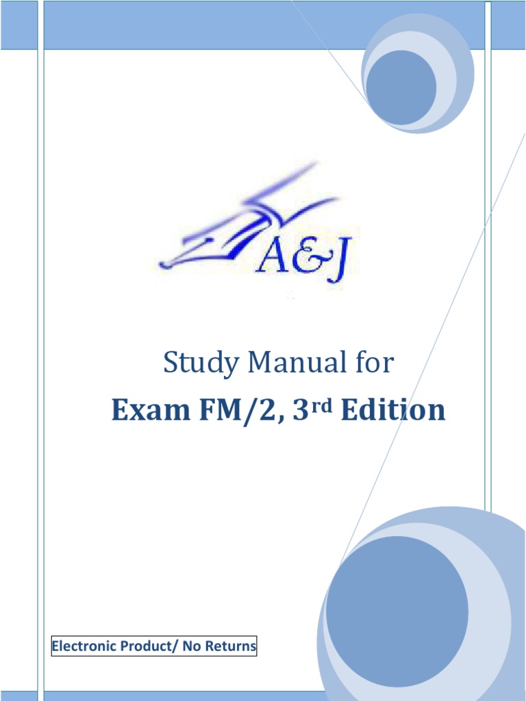 A&J Study Manual For SOA Exam FM/ CAS Exam 2 | PDF | Swap (Finance) | Bonds (Finance)