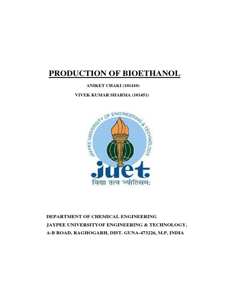 Production of Bioethanol: Processes and Applications | PDF | Biofuel ...