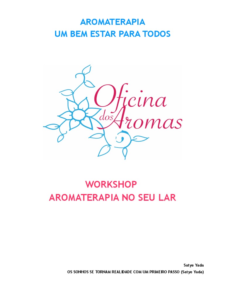 Workshop - Aromaterapia para o Lar | PDF | Óleo essencial | Perfume