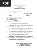 Writ of Execution Sample | PDF