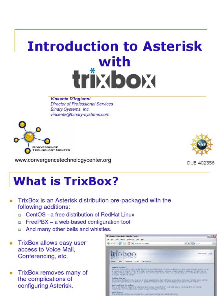 03 - Introduction To Trixbox | PDF | Voice Over Ip | Voicemail