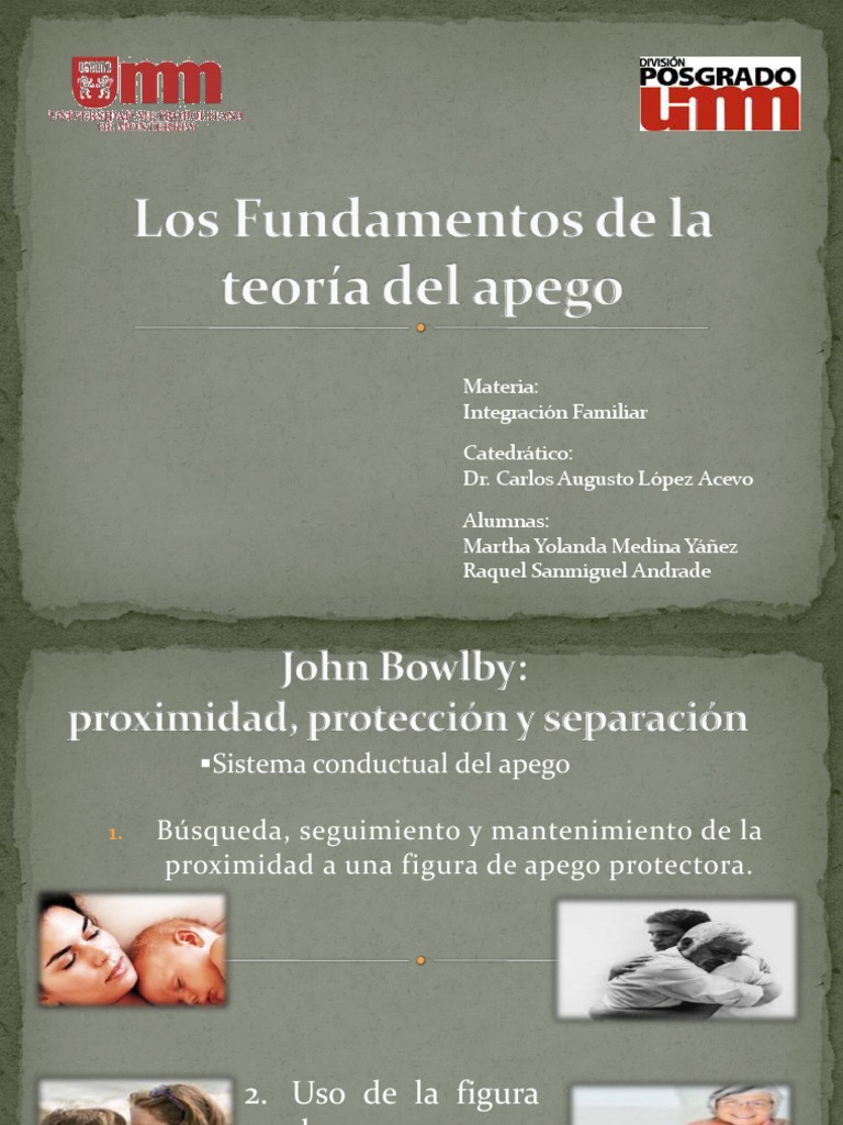Los Fundamentos de La Teoria Del Apego | Teoría de apego | Adultos ...