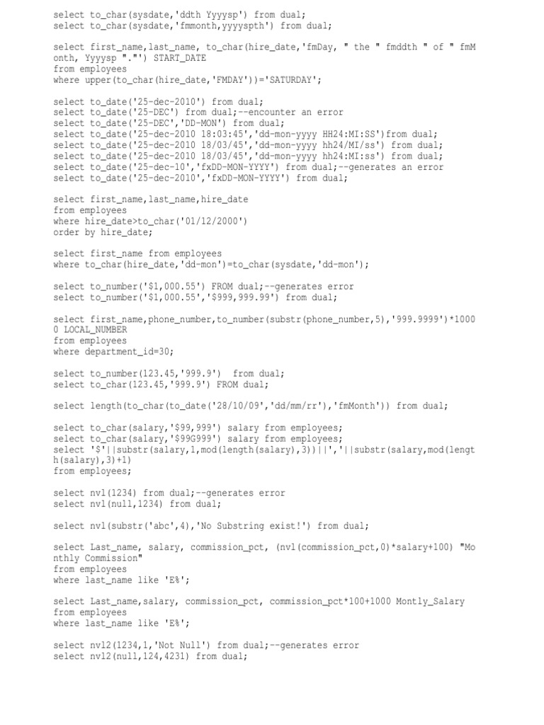 SQL Queries | PDF | Database Index | Data Management Software SQL Queries | PDF | Database Index | Data Management Software